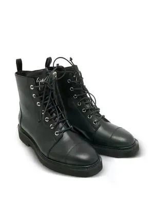 GIUSEPPE ZANOTTI Toluse Leather Combat Boots