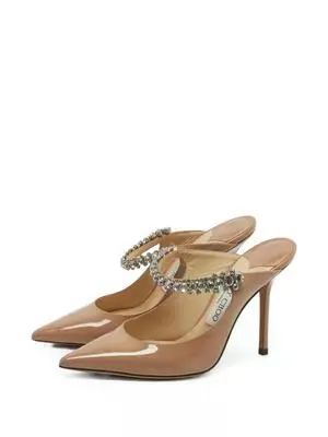JIMMY CHOO Bing Crystal-embellished Mules