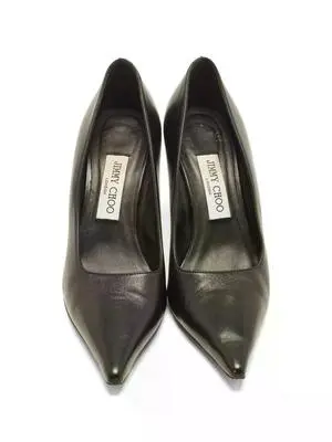 JIMMY CHOO Leather Pointed Toe Pumps