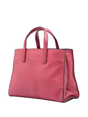Prada 2013-2026 Saffiano Soft Triple Pocket Tote Satchel - Pink