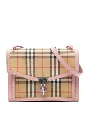 Burberry 2000-2017 Small House Check Canvas Macken Crossbody Bag