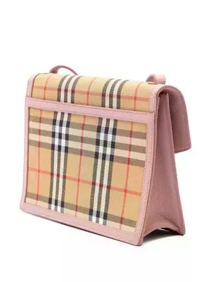 Burberry 2000-2017 Small House Check Canvas Macken Crossbody Bag