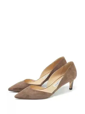 JIMMY CHOO Suede D'orsay Pumps
