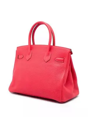 Hermès 2014 Clemence Birkin Retourne 30 Handbag - Red