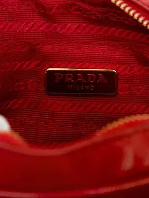 Prada 2013-2026 Saffiano Vernice Bow Camera Bag Crossbody Bag