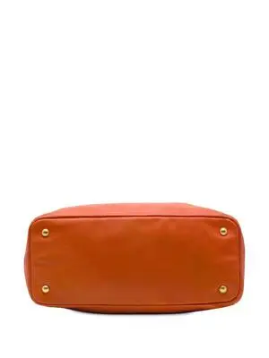 Prada 2013-2026 Vitello Daino Front Zip Open Convertible Tote Satchel