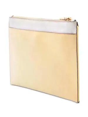 Prada Bicolor Saffiano Lux Clutch Bag