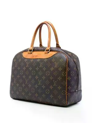 LOUIS VUITTON Monogram Deauville Handbag - Brown