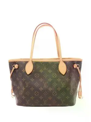 LOUIS VUITTON Monogram Neverfull Pm Tote Bag - Brown