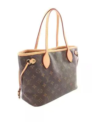 LOUIS VUITTON Monogram Neverfull Pm Tote Bag - Brown