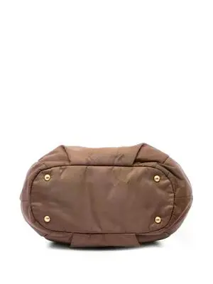 Prada 2000-2013 Vitello Daino Trimmed Tessuto Satchel