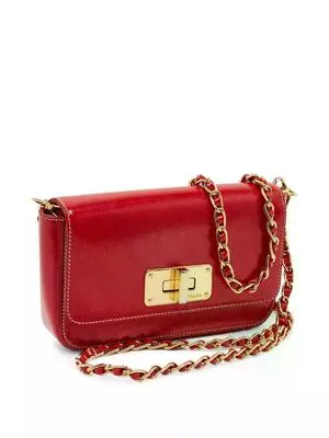 Prada Saffiano Turn-lock Shoulder Bag