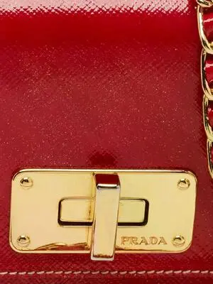 Prada Saffiano Turn-lock Shoulder Bag