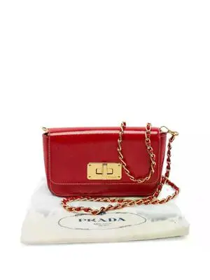 Prada Saffiano Turn-lock Shoulder Bag