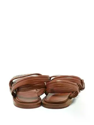 Loro Piana Woven Ankle-wrap Sandals