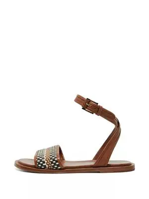 Loro Piana Woven Leather Sandals