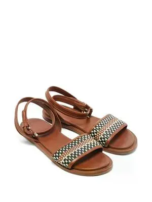 Loro Piana Woven Leather Sandals