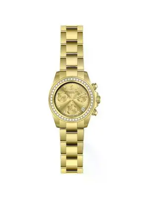 INVICTA Elite 38mm Chronograph Watch - Gold