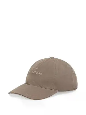 Paul & Shark Logo Embroidered Baseball Cap - Brown