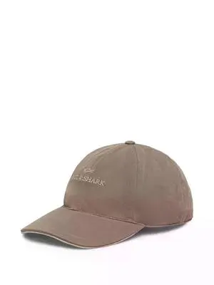 Paul & Shark Logo Embroidered Baseball Cap - Brown