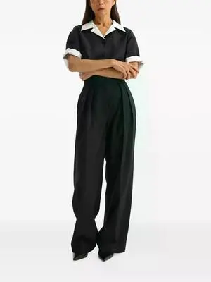 RÓHE Contrast Camp-collar Shirt
