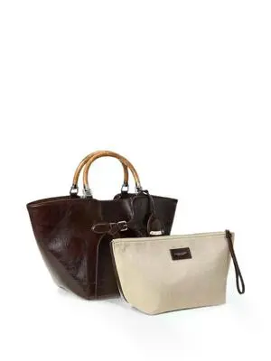 Polo Ralph Lauren Bamboo-handle Buckled Tote Bag