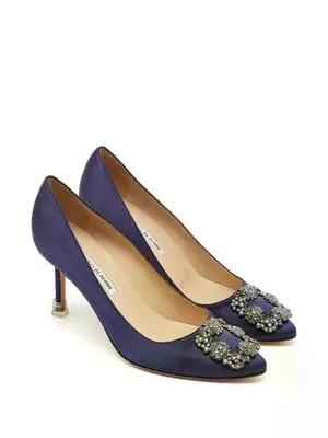 Manolo Blahnik Hangisi Embellished Pumps