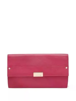 JIMMY CHOO Reese Grained Leather Clutch Bag