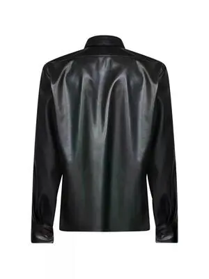 COSTUMEIN Leather-effect Chest-pocket Shirt