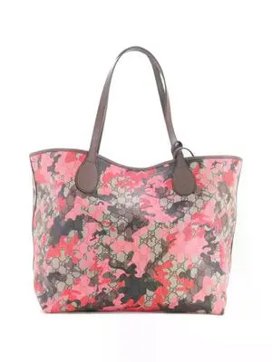 Gucci Gg Camouflage Coated Canvas Large Tote Bag