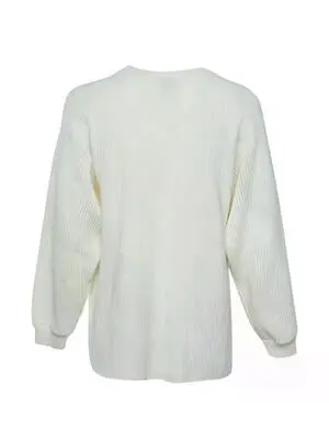 LOUIS VUITTON Waffle-knit Chain-link Sweater