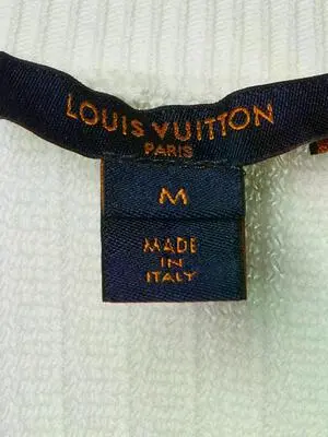 LOUIS VUITTON Waffle-knit Chain-link Sweater