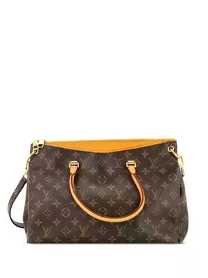 LOUIS VUITTON Monogram Canvas Pallas Tote Bag - Brown