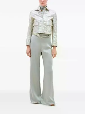 Silvia Tcherassi Cropped Floral-embroidered Jacket
