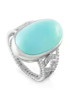 LB EXCLUSIVE Turquoise And Diamond Ring