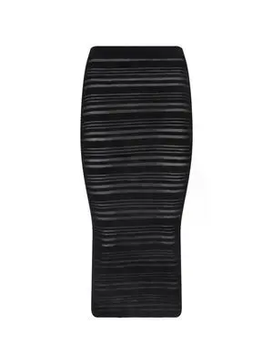ANDREĀDAMO Ribbed-knit Maxi Skirt