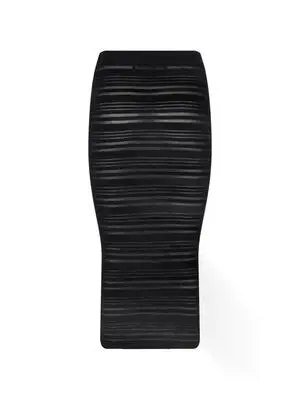 ANDREĀDAMO Ribbed-knit Maxi Skirt