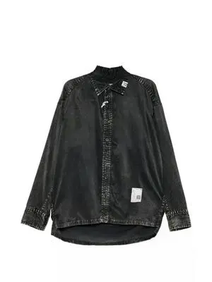 Mihara Yasuhiro Acid Wash Logo Patch Shirt
