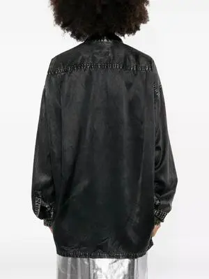 Mihara Yasuhiro Acid Wash Logo Patch Shirt