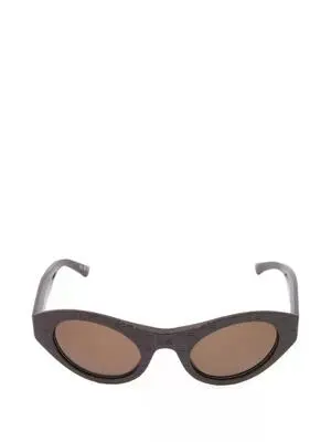 Balenciaga Bb Monogram Oval Sunglasses