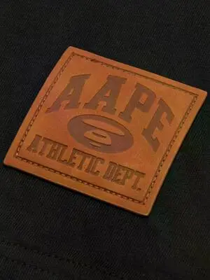 AAPE BY *A BATHING APE Embroidered Layered-hem T-shirt