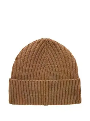 Herno Ribbed Knit Beanie Hat