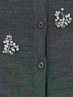 JUCCA Crystal Embellished Wool Cardigan