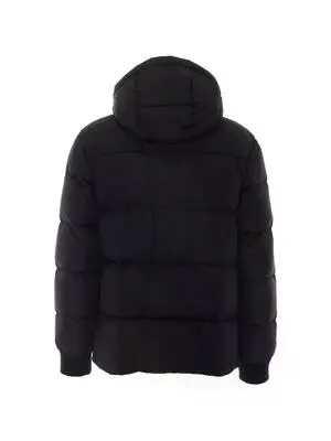 Add Quilted Hooded Jacket - Black
