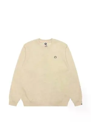 AAPE BY *A BATHING APE Aapenow Moonface Sweatshirt - Neutrals