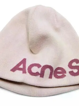 Acne Studios Wool Knit Beanie - Pink