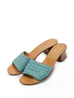 Bottega Veneta Ravello Intrecciato Sandals - Blue