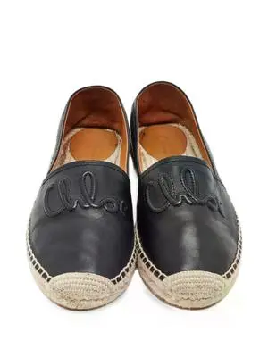 Chloé Isla Logo-embroidered Espadrilles