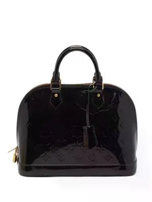 LOUIS VUITTON Alma Pm Monogram Tote Bag - Black