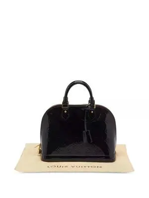 LOUIS VUITTON Alma Pm Monogram Tote Bag - Black